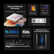 xTool F2 Ultra MOPA 60W + Diode 40W - Pack Deluxe - Polyfab3D