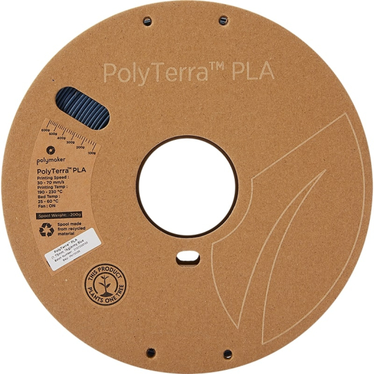 PolyTerra PLA Bleu Armée (Army Blue) - 1.75mm - 1 kg - Polyfab3D