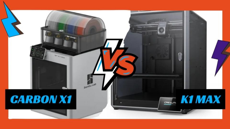 Bambu Lab X1 Carbon vs Creality K1 Max : Laquelle choisir ? - Polyfab3D